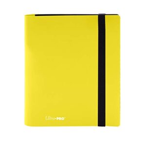 ultra pro e-15383 eclipse 4 pocket pro binder-lemon yellow