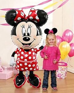 minni-e mouse airwalker 46" inch jumbo foil mylar birthday balloon