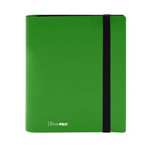 ultra pro e-15381 eclipse 4 pocket pro binder-lime green