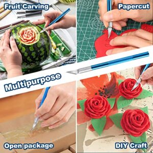 Yipinve Craft Knife Hobby Knife Exacto Knife with 60 Spare Exacto Knife Blades Kit for DIY, Art, Cutting, Carving, Scrapbooking, Stencil