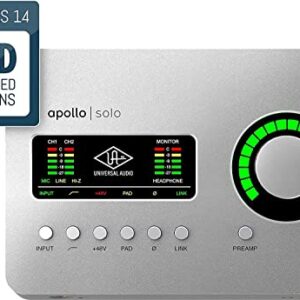 Universal Audio Apollo Solo Thunderbolt 3 Audio Interface