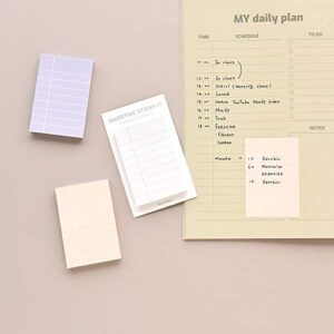 Monolike Smoothie College Ruled Sticky-it - 5p Set Self-Adhesive Memo Pad 50 Sheets