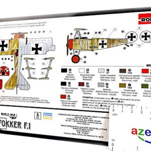 Fokker F.I German Fighter Aircraft WWI 1/72 Scale Plastic Model Kit Roden 017