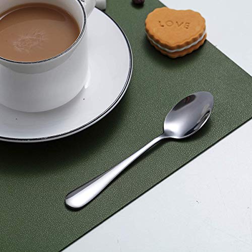 Coffee Spoons, Kyraton 5.5" Espresso Spoons Tea Spoons, Stainless Steel Small Mini Spoons, Tiny Spoon Set For Parties, Wedding Pack of 6