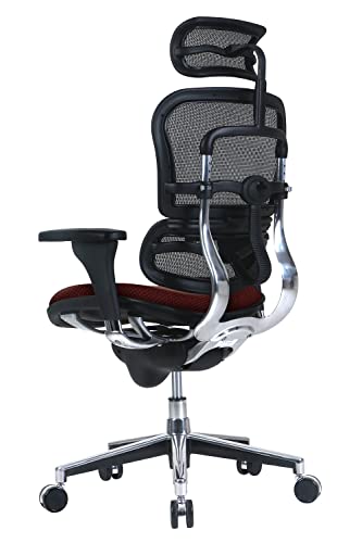 Tempur Pedic® Eurotech Ergo High Back-Mesh Executive Chair Burgundy