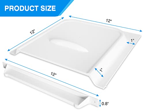 luxlead RV Screen Door Slide - 12" Screen Door Slider Panel with Slide Stop for RV Trailer Camper Motorhome Starcraft, White