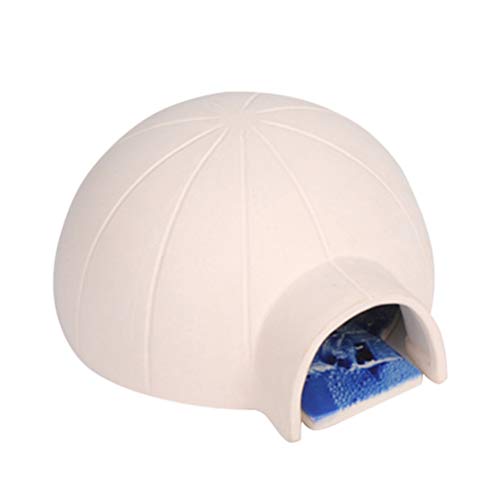 POPETPOP Ceramic Hamster House Small Pet Hideout Hamster Cave Cooling House Nest Mini Hut Cage for Chinchilla Hamster Small Animals