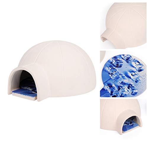 POPETPOP Ceramic Hamster House Small Pet Hideout Hamster Cave Cooling House Nest Mini Hut Cage for Chinchilla Hamster Small Animals