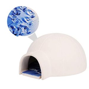 POPETPOP Ceramic Hamster House Small Pet Hideout Hamster Cave Cooling House Nest Mini Hut Cage for Chinchilla Hamster Small Animals