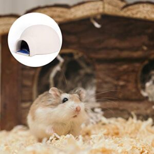 POPETPOP Ceramic Hamster House Small Pet Hideout Hamster Cave Cooling House Nest Mini Hut Cage for Chinchilla Hamster Small Animals