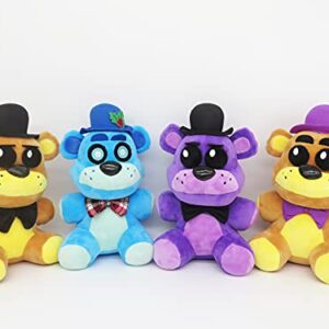 xsmart global: Golden Freddy Purple Hat | Shadow Nightmare Phantom Withered Freddy Plush | Plush Toys 10"