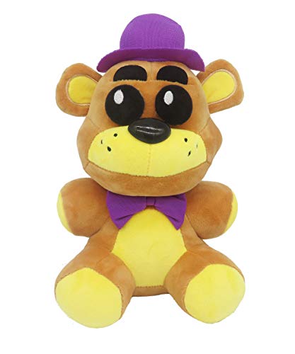 xsmart global: Golden Freddy Purple Hat | Shadow Nightmare Phantom Withered Freddy Plush | Plush Toys 10"