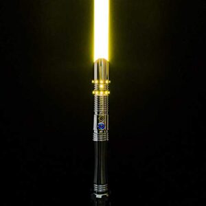 ciel tan force fx light saber rgb 12 color to change light sabers with 5 realistic sound fonts blaster sound light sabers of silver metal hilt light saber toy with 1 inch saber blade