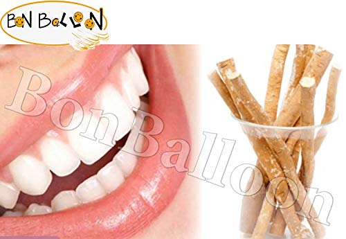 bonballoon Sewak Siwak Meswak Miswak Sticks Stick Al Muslim Natural Herbal Toothbrush Vacuum Sealed Arak Peelu Natural Flavored Brush Tooth Toothbrush 100% Organic (Three (3) Toothstick)