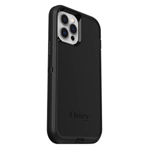 OtterBox Defender Case for iPhone 12 Pro Max, Shockproof, Drop Proof, Ultra-Rugged, Protective Case, 4X Tested to Military Standard, Black, No Retail Packaging