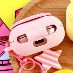 Compatible with Galaxy Buds Pro/Galaxy Buds Live Case Cover Accessory with Doll, Case Cover for Samsung Galaxy Buds Pro(2021) Earbuds Accessories