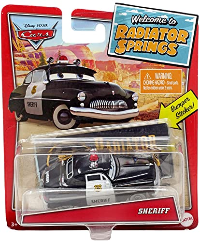 Pixar Disney Cars 1:55 Scale Sheriff, Welcome to Radiator Springs