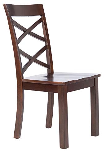 Safavieh Home Collection Ainslee Brown 18-inch Dining Chair (Set of 2)