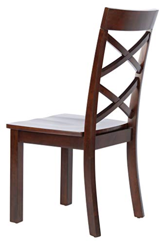 Safavieh Home Collection Ainslee Brown 18-inch Dining Chair (Set of 2)