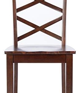 Safavieh Home Collection Ainslee Brown 18-inch Dining Chair (Set of 2)