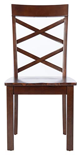 Safavieh Home Collection Ainslee Brown 18-inch Dining Chair (Set of 2)