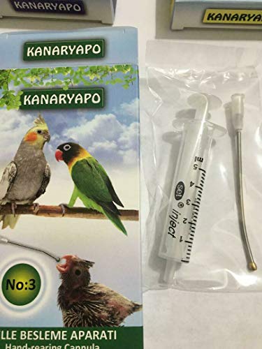 Birds Hand Rearing Feeding Gavage Crop Needle Syringe-Medication Cannula (1)