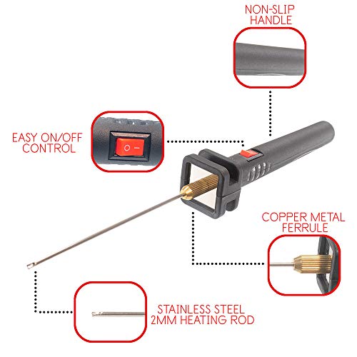 West Coast Paracord – Electric Pen Cutting Machine – 110-250 Volts/15 Watt Hot Knife – Foam Cutter with Power Button and Included Adapter