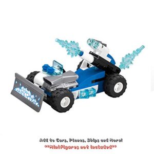 LEGO Minifigure Super Heroes Marvel, DC Accessories - Power Blasts Energy Effect Elements Multipack (with Display Stand)