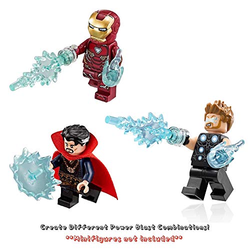 LEGO Minifigure Super Heroes Marvel, DC Accessories - Power Blasts Energy Effect Elements Multipack (with Display Stand)