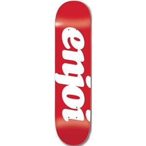 Enjoi Skateboard Decks (7.75, Flocked - Red)