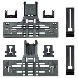 upgraded w10546503 upper rack adjuster & w10195840 dishwasher top rack adjuster & w10195839 rack adjuster & w10250160 arm clip-lock (8pcs) replacement for whirlpool dishwasher