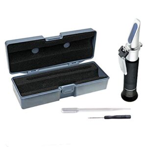 JOR Refractometer, Dual-Range Scale Device to Measure Salinity and Specific Gravity of Saltwater Aquarium and Reef Tank, Provides Accurate Reading, No Batteries Required, 1 Set per Piece