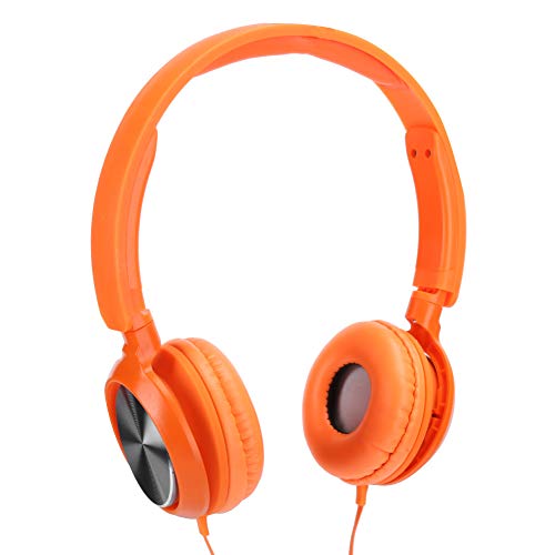 eboxer-1 3.5mm Port On Ear Gaming Headphone Portable Headset, Stereo Music Headset, Kids Headphones Gift for Kids PC Lartop Phone(Orange)