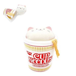 Anirollz x Nissin Cupnoodle Kittiroll 6" Blanket Plush Soft Squishy Stuffed Animal Kitty