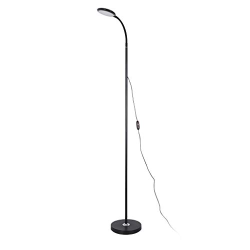 Nihewoo Floor Lamp Remote Control Switch Lamp LED Floor Lamp Adjustable Head Reading Light Desk Lamp Black