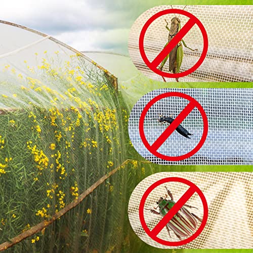 Garden Netting, Ultra Fine Garden Mesh Netting 10x33Ft Greenhouse Protection Net, Reusable Plant Covers for Protect Vegetables Fruits Plant Flower Crop Screen Barrier Net Row Covers