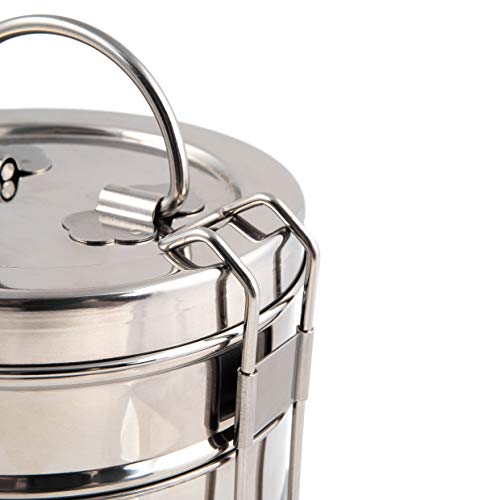 Indian-Tiffin 3 Tier Stainless Steel Small Tiffin Lunch Box