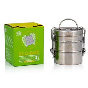 Indian-Tiffin 3 Tier Stainless Steel Small Tiffin Lunch Box