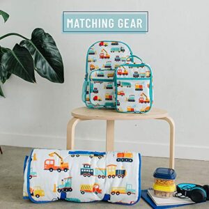 Wildkin Day2Day Kids Lunch Box Bag for Boys & Girls, Perfect for Elementary Lunch Box for Kids, Easy Access Front Pocket, Ideal for Packing Hot or Cold Snacks for School & Travel (Modern Construction)