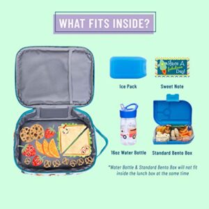 Wildkin Day2Day Kids Lunch Box Bag for Boys & Girls, Perfect for Elementary Lunch Box for Kids, Easy Access Front Pocket, Ideal for Packing Hot or Cold Snacks for School & Travel (Modern Construction)