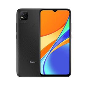 xiaomi redmi 9c smartphone, 3 gb + 64 gb, 6.53 "hd + dot drop display 5000mah (typ), con sblocco faccial ai, 13 mp, tripla fotocamera, grigio (midnight grey)