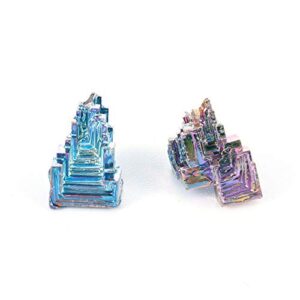 Wixine 1Pcs Rainbow Titanium Bismuth Specimen Mineral Gemstone Crystal Mineral Rock