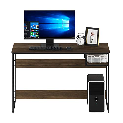 FURINNO Moretti Lifestyle Study Desk, 45 Inches, Columbia Walnut