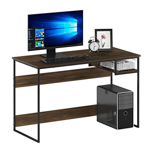 FURINNO Moretti Lifestyle Study Desk, 45 Inches, Columbia Walnut