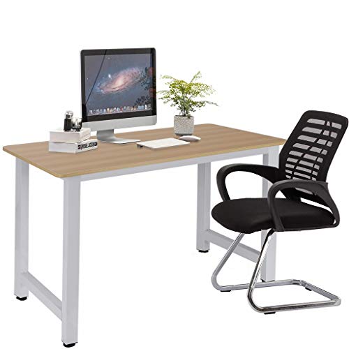 Nihewoo Computer Desk Modern Simple Writing Table Laptop Table Home Office Desk Sturdy Writing Workstation White