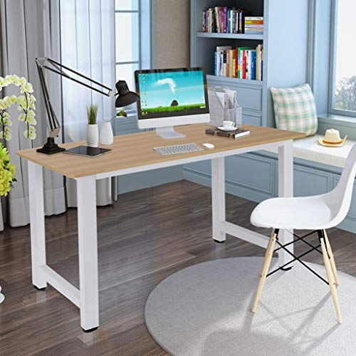 Nihewoo Computer Desk Modern Simple Writing Table Laptop Table Home Office Desk Sturdy Writing Workstation White