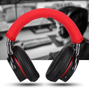 Replacement Headband Cushion Portable Original Quality Headset Headband Pad Cover Care Headphone Beam Anti-Slip Flexible Soft and Comfortable, Suitable for Iron Triangle M50(Red)