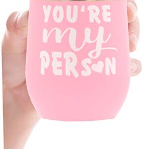 Friend Gifts for Women, You Are My Person Gift, Christmas Gifts, You Are My Person Gift, BFF Gift for Best Friend, Best Friend Tumbler, Best Friend Birthday Gift, Birthday Gifts for Friends Female