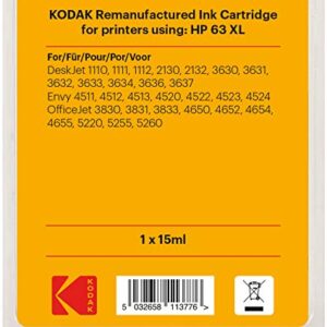 KODAK Ink Cartridge HP 63XL Black (55028)