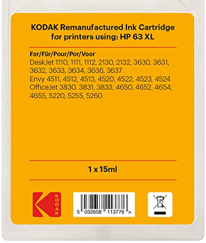 KODAK Ink Cartridge HP 63XL Black (55028)